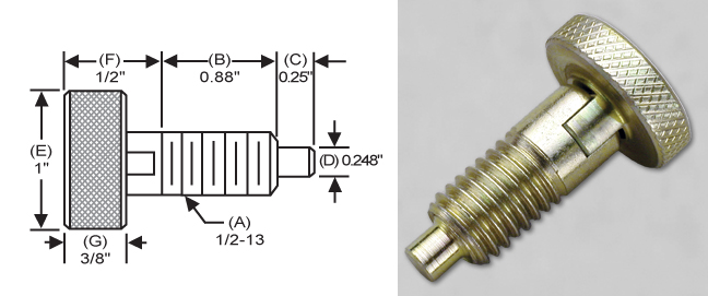 Knurled Knob – Locking Nose Without Nylon Patch | S&W Manufacturing