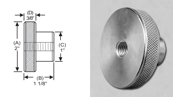 Knurled Control Knobs – Tapped, Thru, Inch | S&W Manufacturing